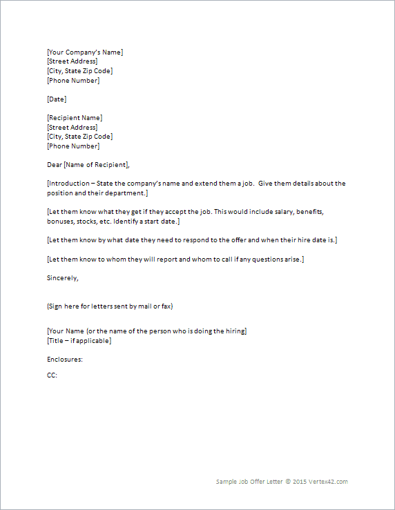 Offering Letter Contoh - 57+ Koleksi Gambar