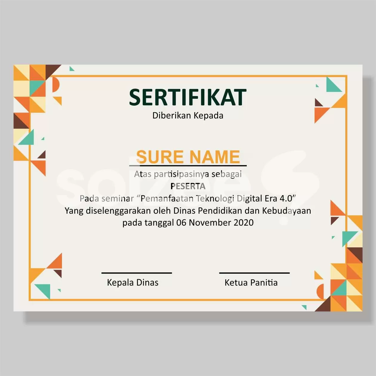 Piagam Pramuka Cdr - 53+ Koleksi Gambar