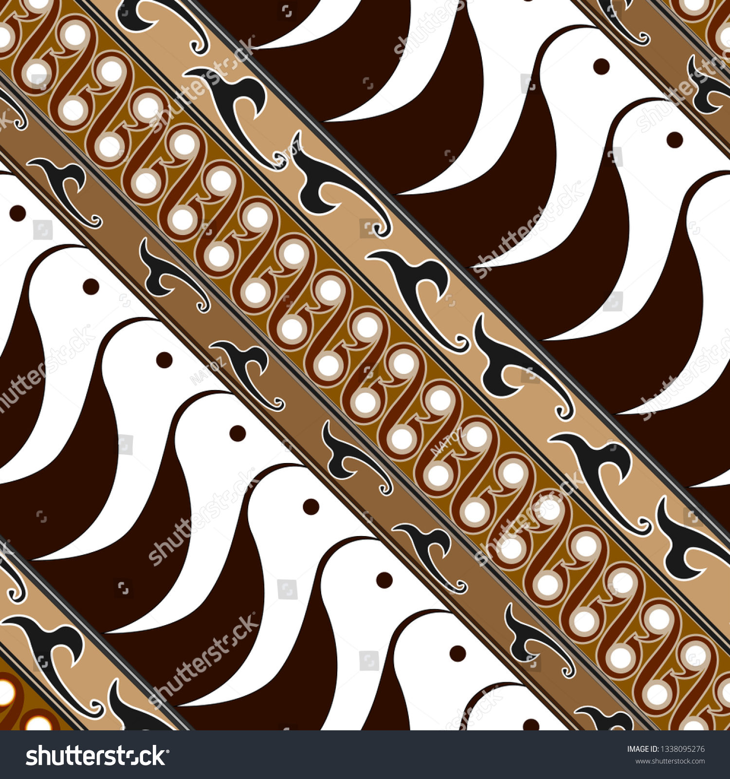 Detail Pola Batik Vector Koleksi Nomer 11