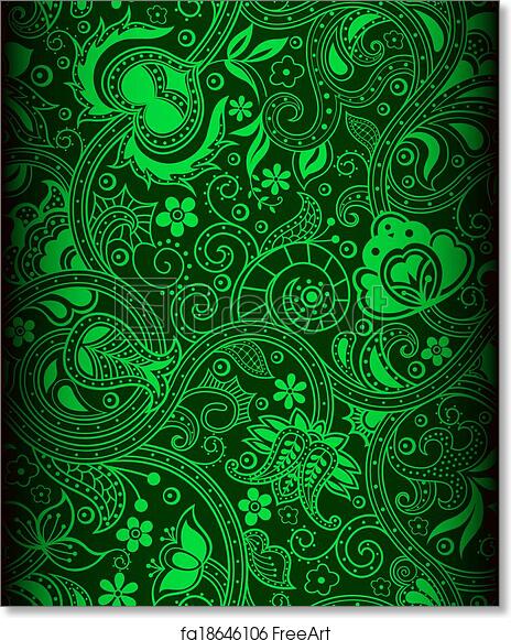 Detail Background Batik Hijau Koleksi Nomer 1