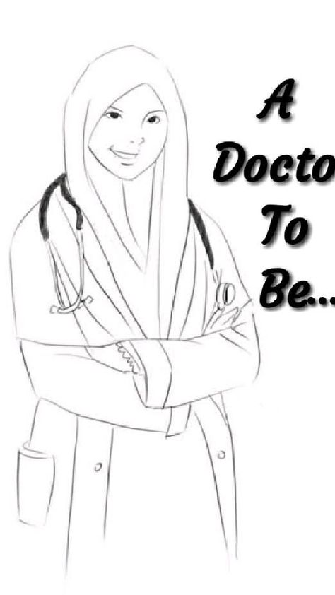 Detail Sketsa Gambar Dokter Muslimah Koleksi Nomer 24