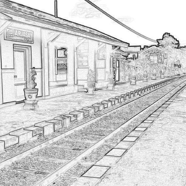 Detail Sketsa Stasiun Kereta Api Koleksi Nomer 8 Detail Sketsa Stasiun Kereta Api Koleksi Nomer 8