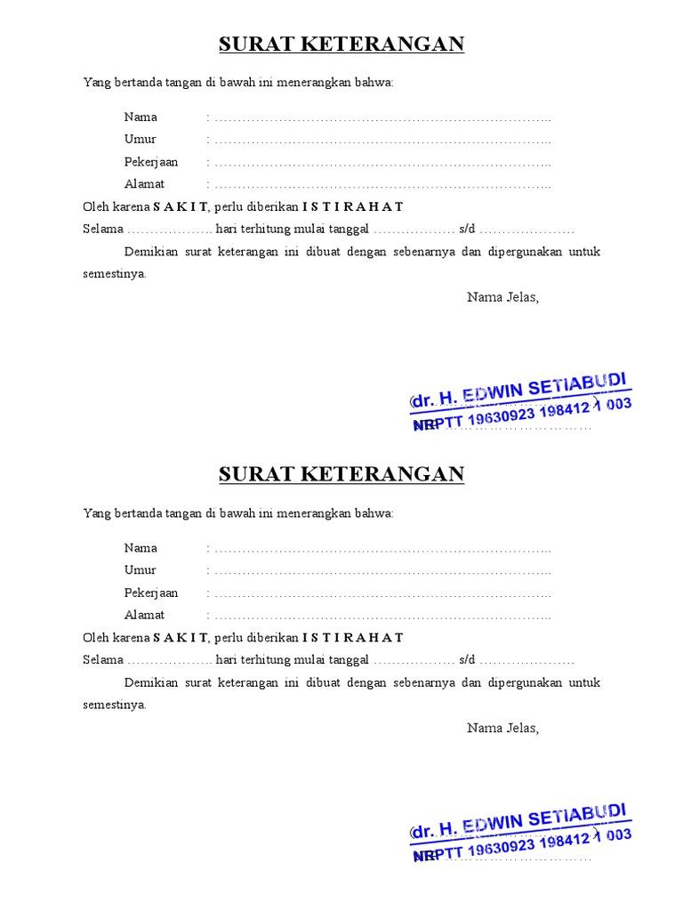 Surat Dokter Sidoarjo - 35+ Koleksi Gambar Surat Dokter Sidoarjo - 35+ Koleksi Gambar