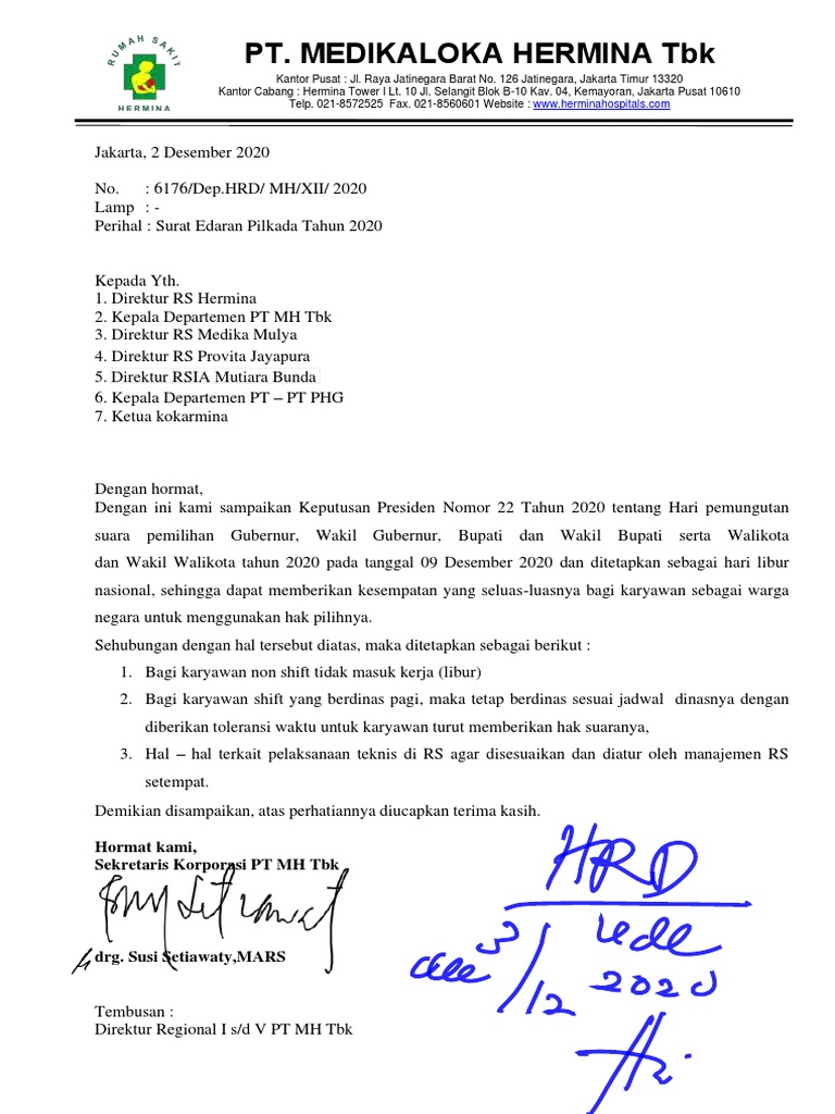 Detail Surat Edaran Libur Pilkada 2020 Koleksi Nomer 30 Detail Surat Edaran Libur Pilkada 2020 Koleksi Nomer 30