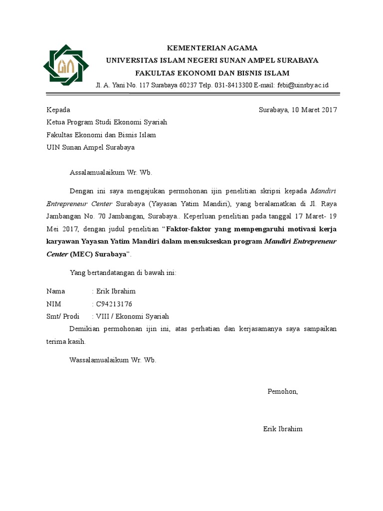 Detail Surat Ijin Penelitian Skripsi Koleksi Nomer 9 Detail Surat Ijin Penelitian Skripsi Koleksi Nomer 9