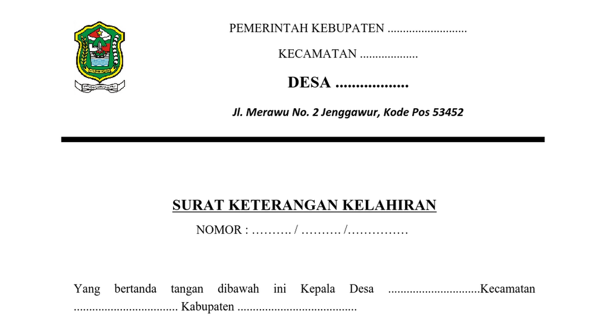 Detail Surat Keterangan Kelahiran Dari Desa Koleksi Nomer 45 Detail Surat Keterangan Kelahiran Dari Desa Koleksi Nomer 45