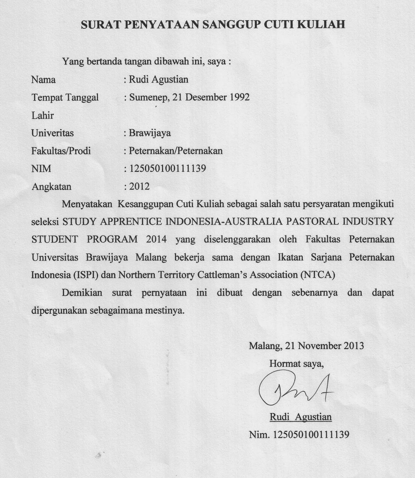 Detail Surat Permohonan Cuti Akademik Koleksi Nomer 14 Detail Surat Permohonan Cuti Akademik Koleksi Nomer 14