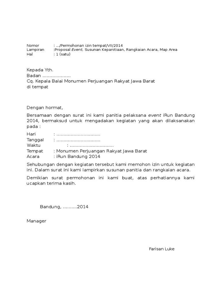 Detail Surat Permohonan Izin Tempat Koleksi Nomer 33 Detail Surat Permohonan Izin Tempat Koleksi Nomer 33
