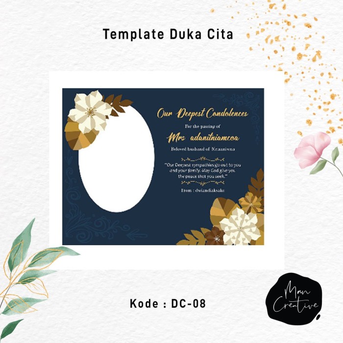 Template Ucapan Duka Cita 45 Koleksi Gambar