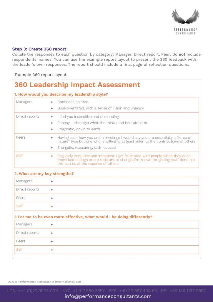 Detail 360 Feedback Report Template Koleksi Nomer 41