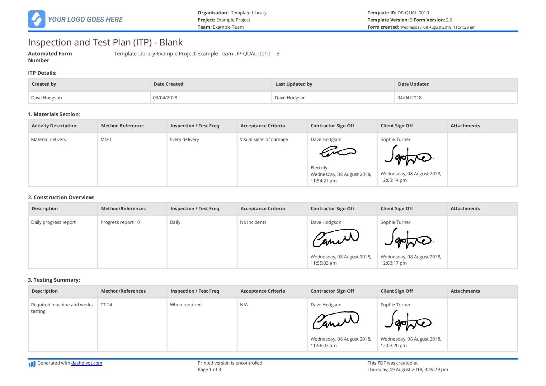 Detail Acceptance Test Plan Template Koleksi Nomer 25 Detail Acceptance Test Plan Template Koleksi Nomer 25